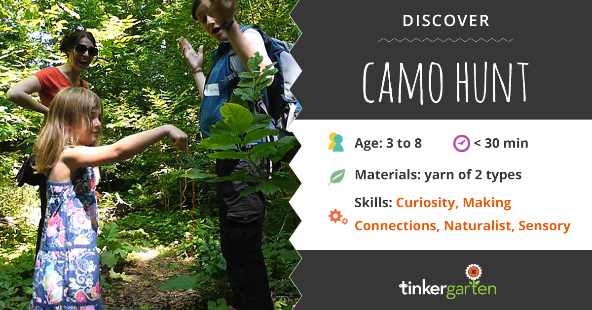 Camo Hunt Activity For Kids | Tinkergarten
