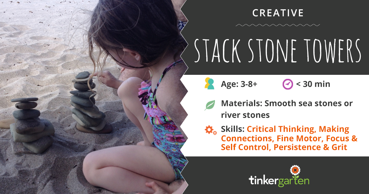 River Rock Stacking Activity For Kids | Tinkergarten